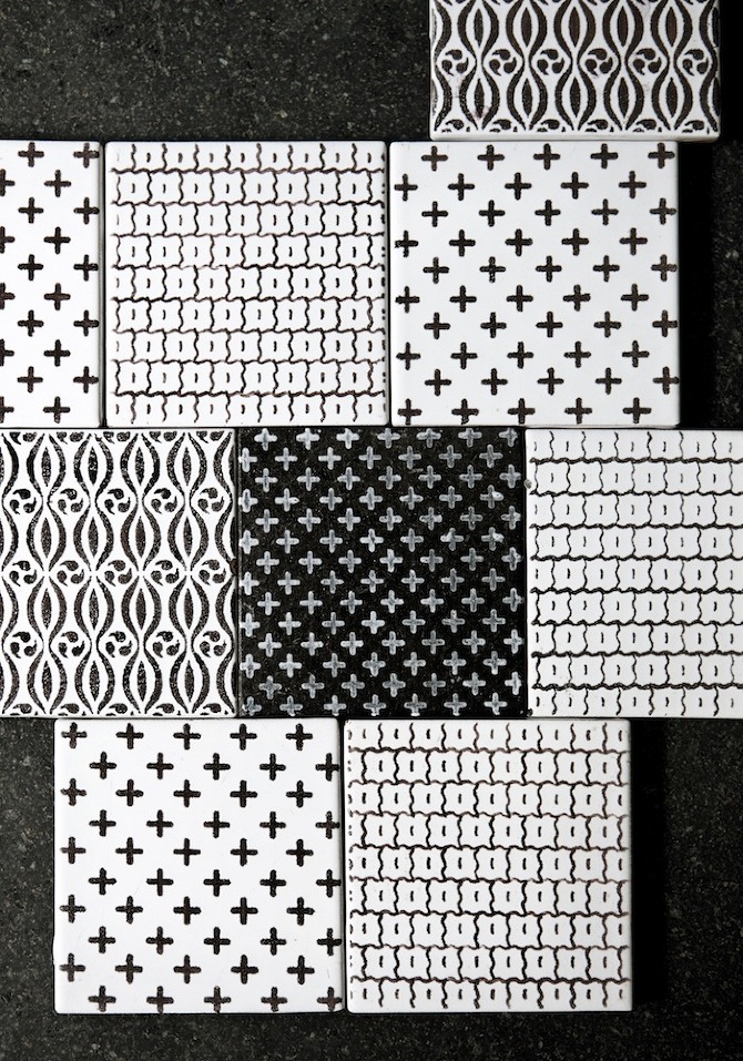 Black & white tiles | Black and white tiles, Pattern, Tile patterns